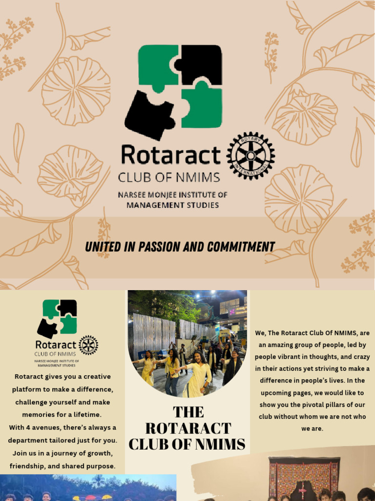 ROTARACT CLUB OF NMIMS BROCHURE .pdf-1[1] | PDF