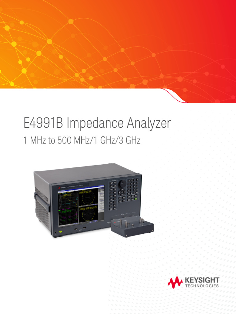 E4991B Impedance Analyzer | PDF | Accuracy And Precision | Calibration
