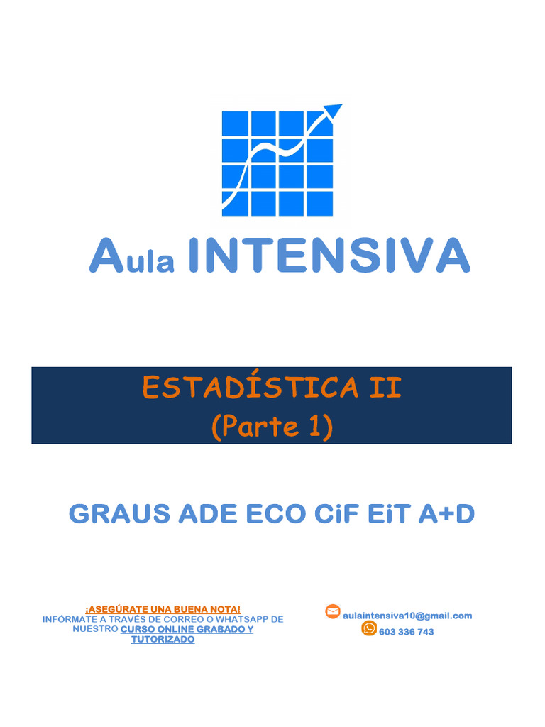 Estadi Stica II Tema 1 Introduccio N A La Estadi Stica Inferencial y A La Estimacio N | PDF ...