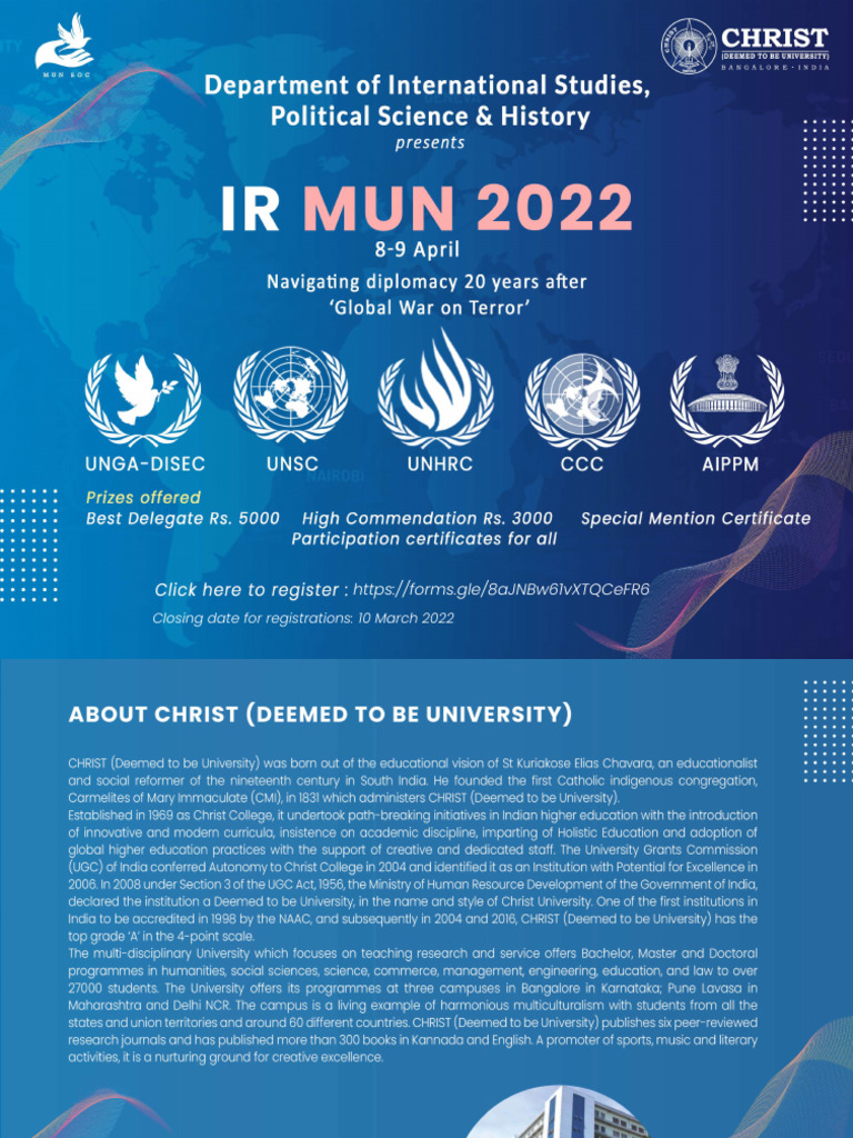IRMUN 2022 Brochure | PDF
