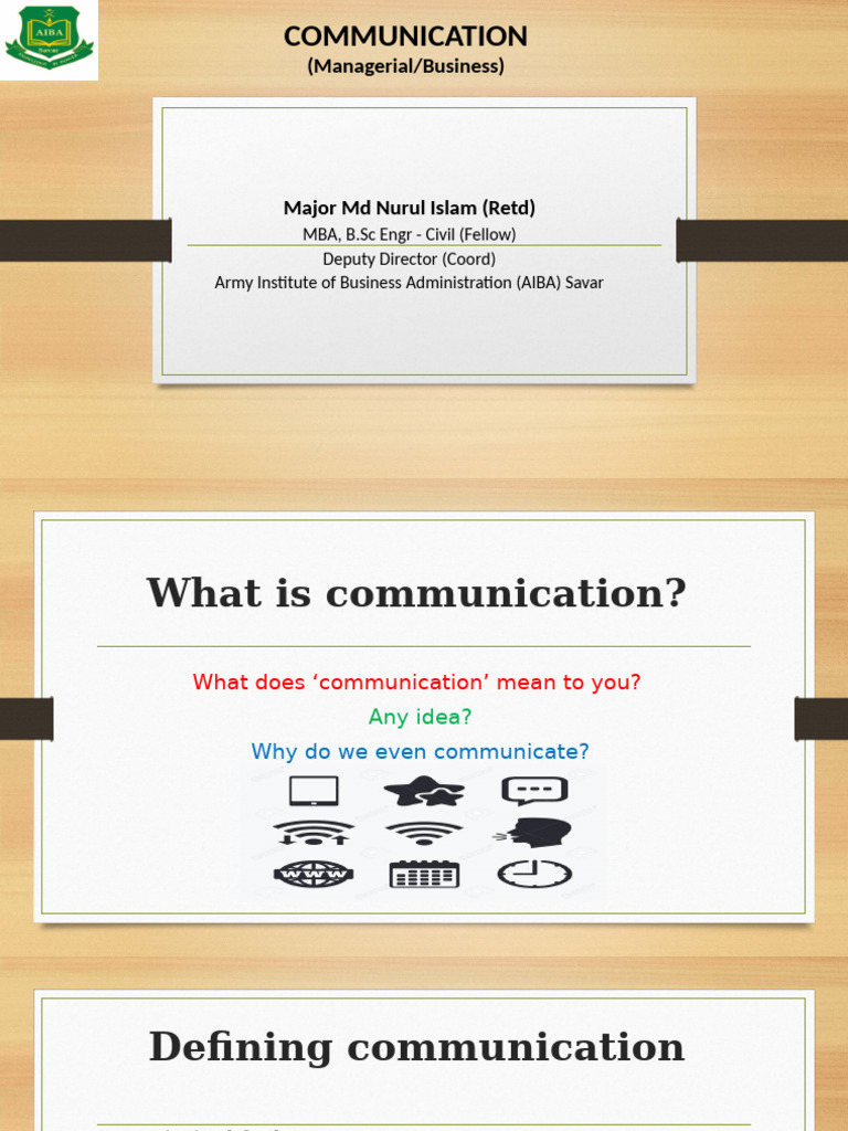 2 Communication Class-2 | PDF | Communication | Information