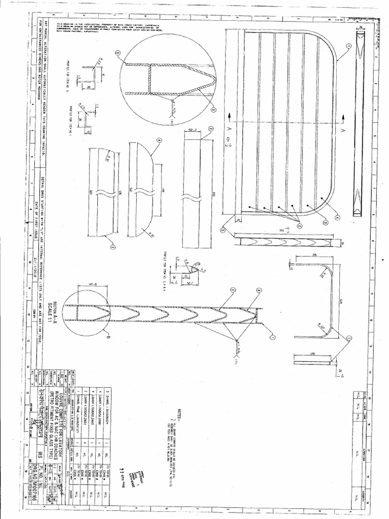Louver Complete For Lavatory Window For AC and NAC LHB | PDF