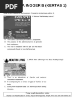 Form 4 English Listening Test Paper | PDF