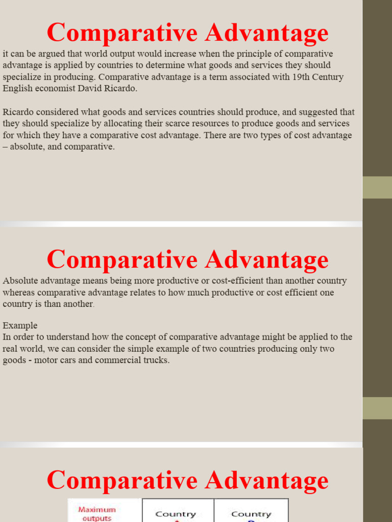 L-6 Comparative Advantage | PDF