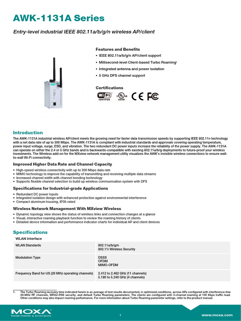 Industrial Wireless Solutions | PDF | Ieee 802.11 | Telecommunications
