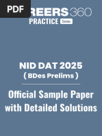 NID 2025 DAT Prelims Sample Paper | PDF | Design