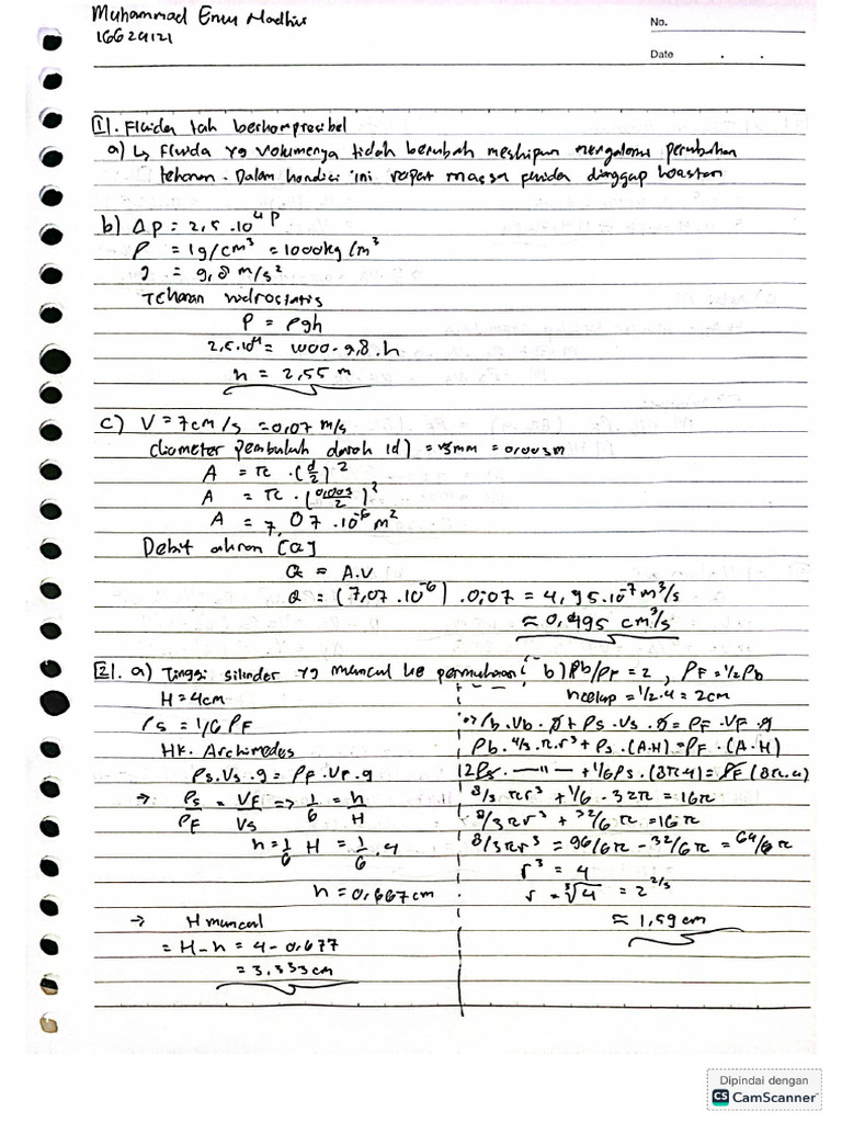 Pr Fisika 8 Fluida | PDF