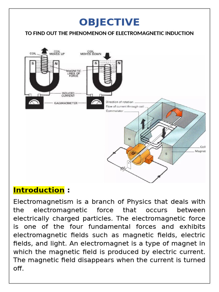 Understanding Electromagnetic Induction | PDF | Electromagnetic ...