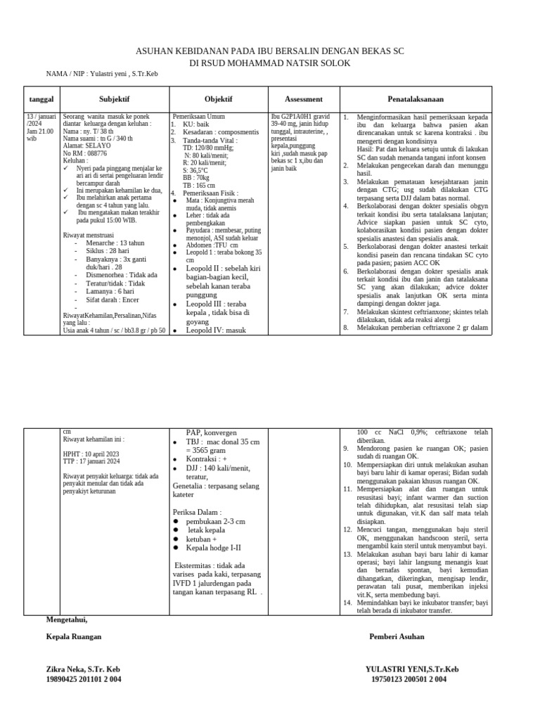 3.Askeb Kegawatan Pada Ibu Bersalin Sc Cyto | PDF