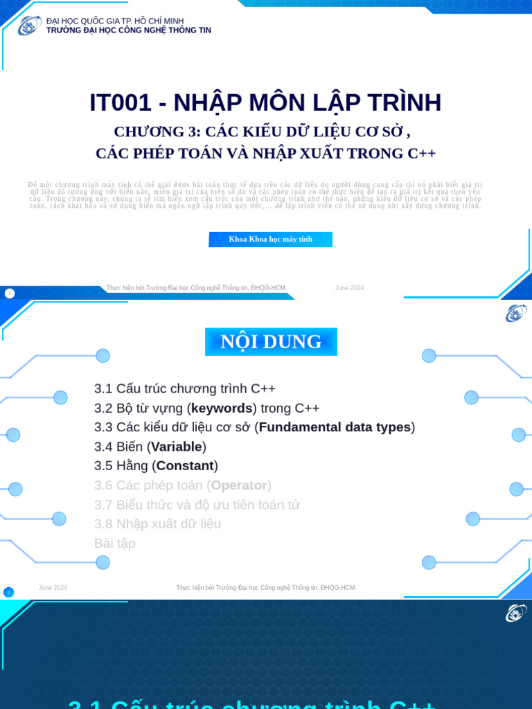 Slide Chap3.1 CacKieuDuLieuCoBan | PDF