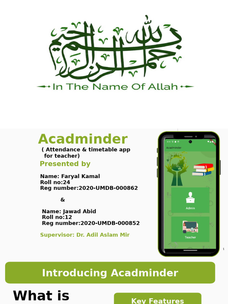 Fyp Presentation of My Attendance App Made in Flutter | PDF | Databases | Mobile App