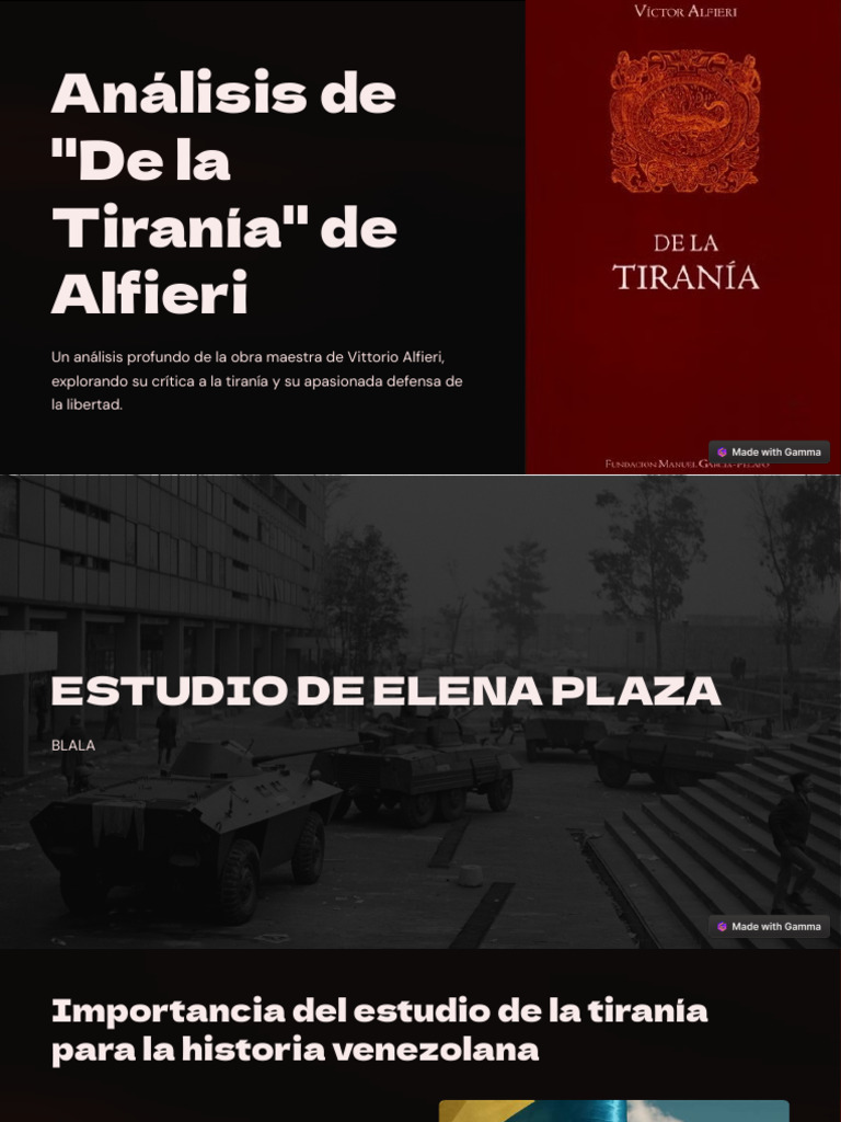 Analisis de de La Tirania de Alfieri | PDF | Tirano | Temor