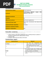 SAP Ticket Examples With Solutions | PDF