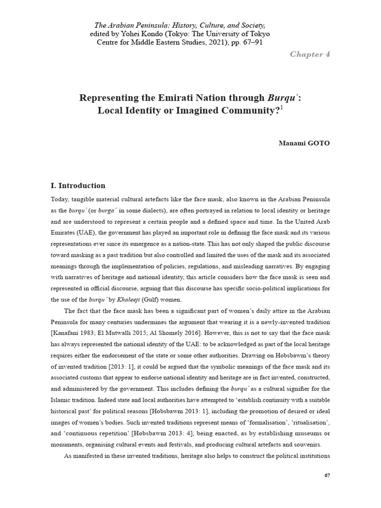 Mirati Nation Through Burqu - Local Identity or Imagined Community ...