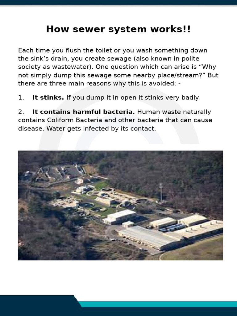 How Sewer System Works!! | PDF | Sewage Treatment | Sewage