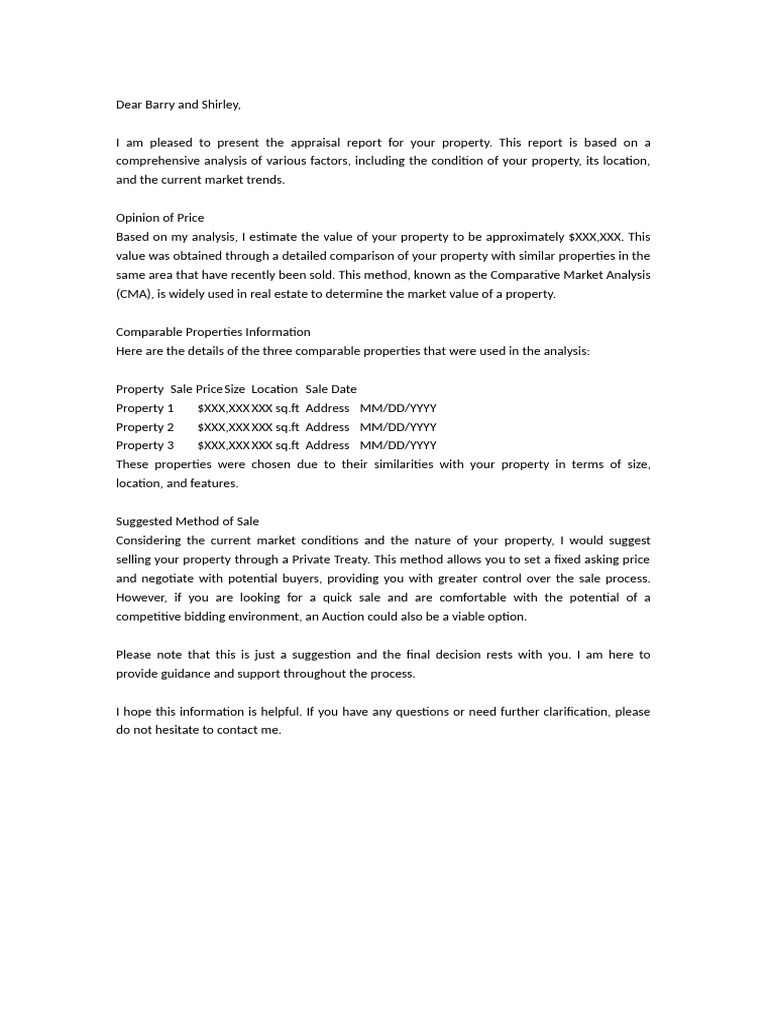 Appraisal Presentation | PDF