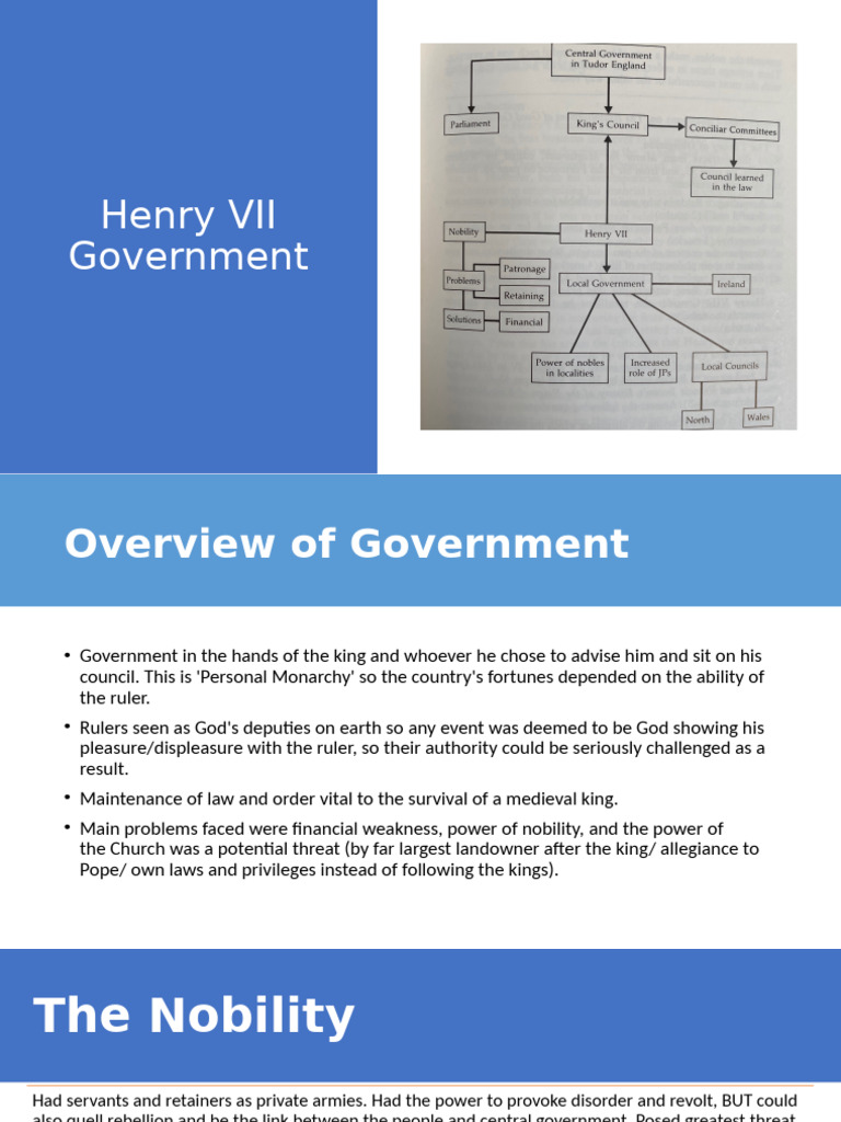 1.2 Henry VII and Government | PDF | Justice Of The Peace | Nobility