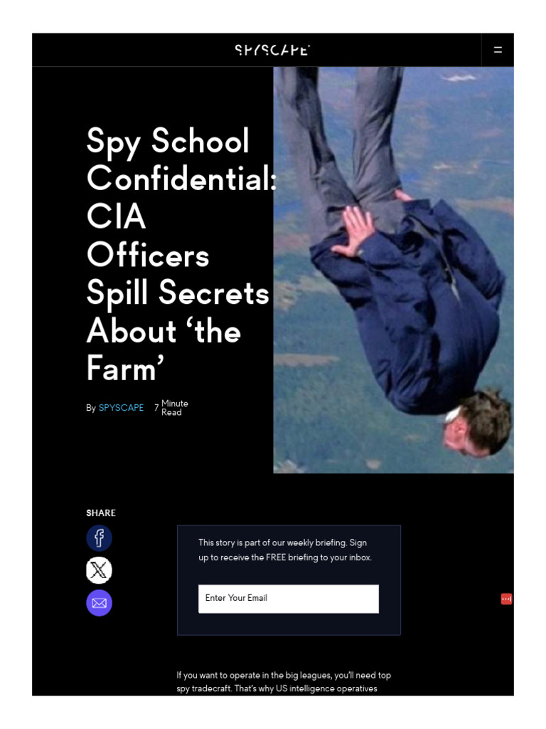 Secrets of CIA Training at 'The Farm' | PDF | Espionage | Central ...