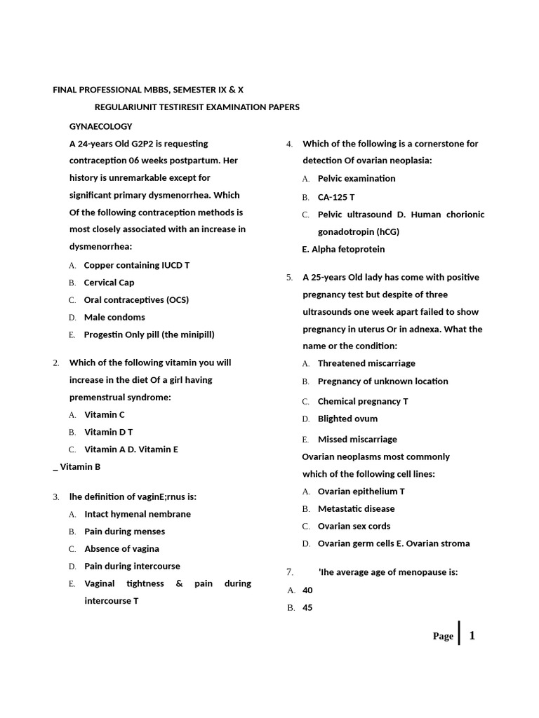 Formatted Gynae Arbaz | PDF | Cervical Cancer | Birth Control