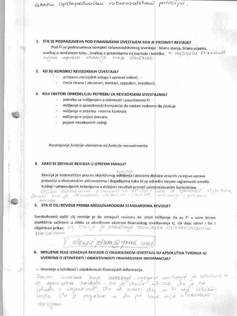 REVIZIJA (1) Ispit 2.9 | PDF