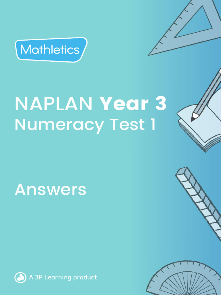 NAPLAN Yr 3 Numeracy Test-1 Answers | PDF