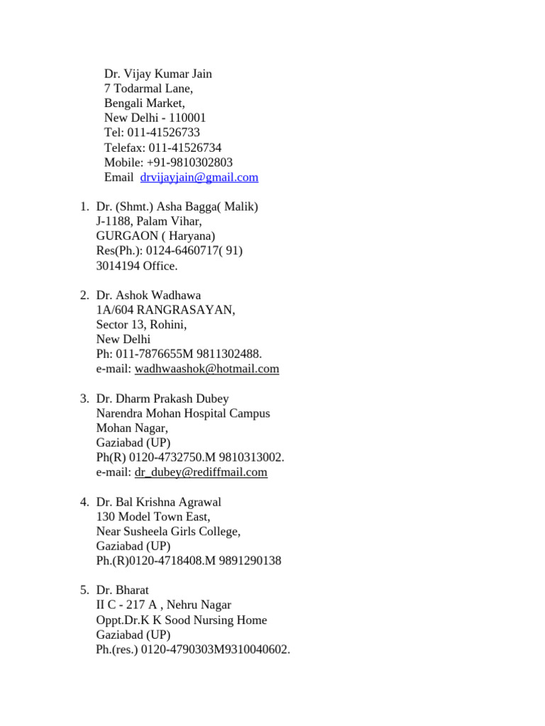 KGMC Drs In DELHI-NCR | PDF