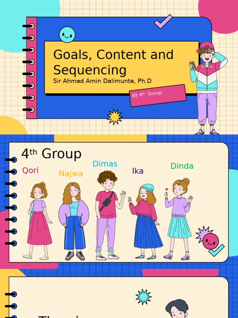 4th Group Goals Content and Sequencing | PDF | Curriculum | Vocabulary