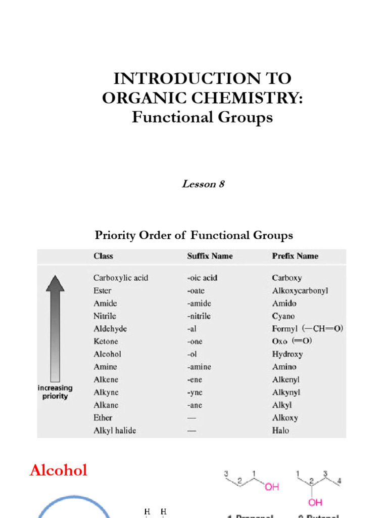 Lesson 8 Functional Groups Part 2 | PDF