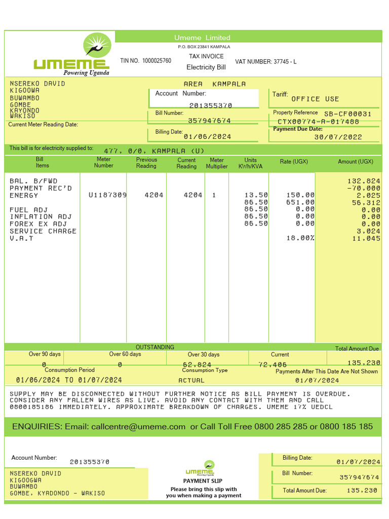 Electricity bill | PDF | Electric Power | Payments