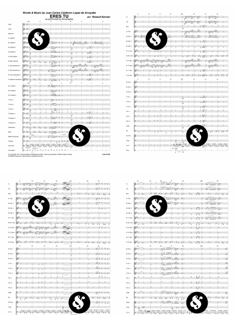 Eres Tu (Mocedades) Roland Kernen) | PDF