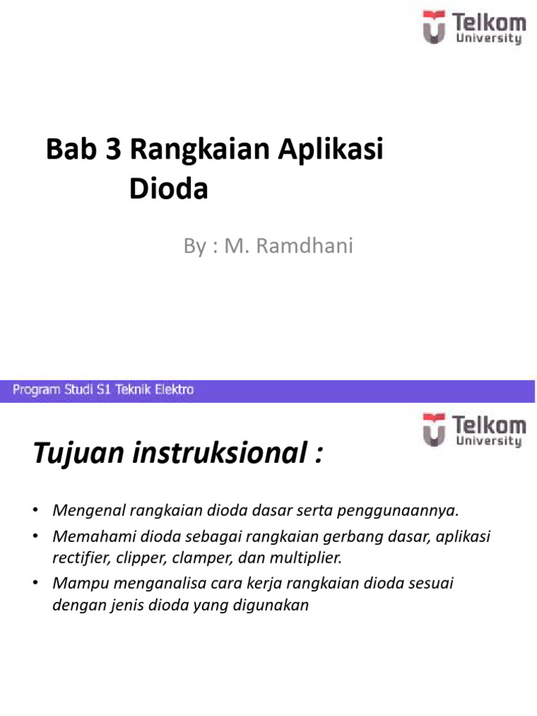 TM Ke 12 Rangkaian-Aplikasi-Dioda | PDF