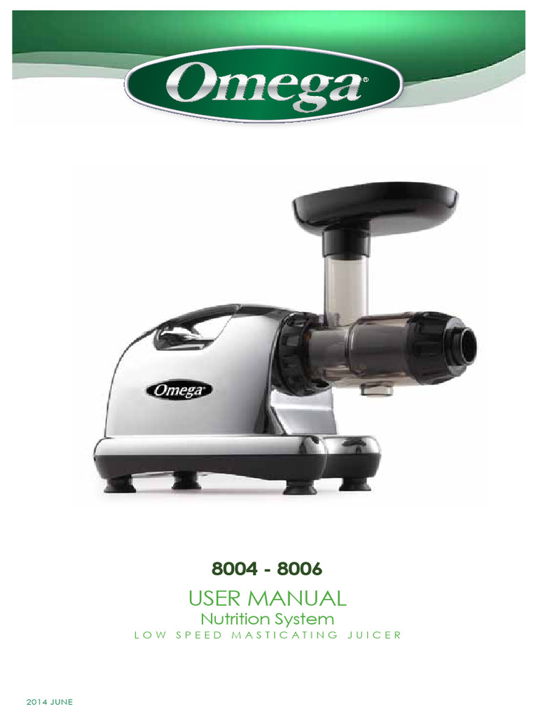 8004 8006 Manual 092314 EMAIL-1526339784696 | PDF | Pasta | Juice