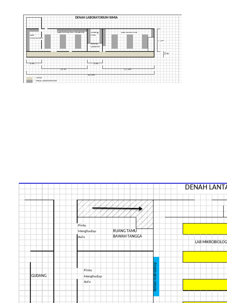 Denah Laboratorium Kimia dan Biokimia | PDF