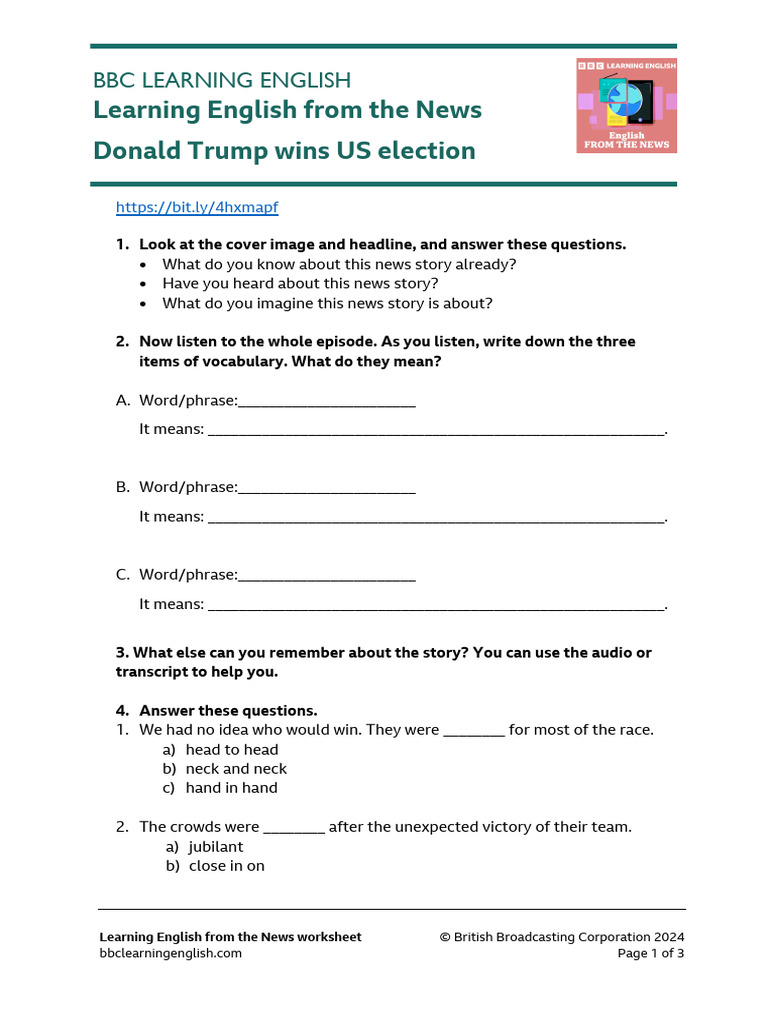 241106_LEFTN_donald_trump_wins_US_election_worksheet | PDF | Cognition ...