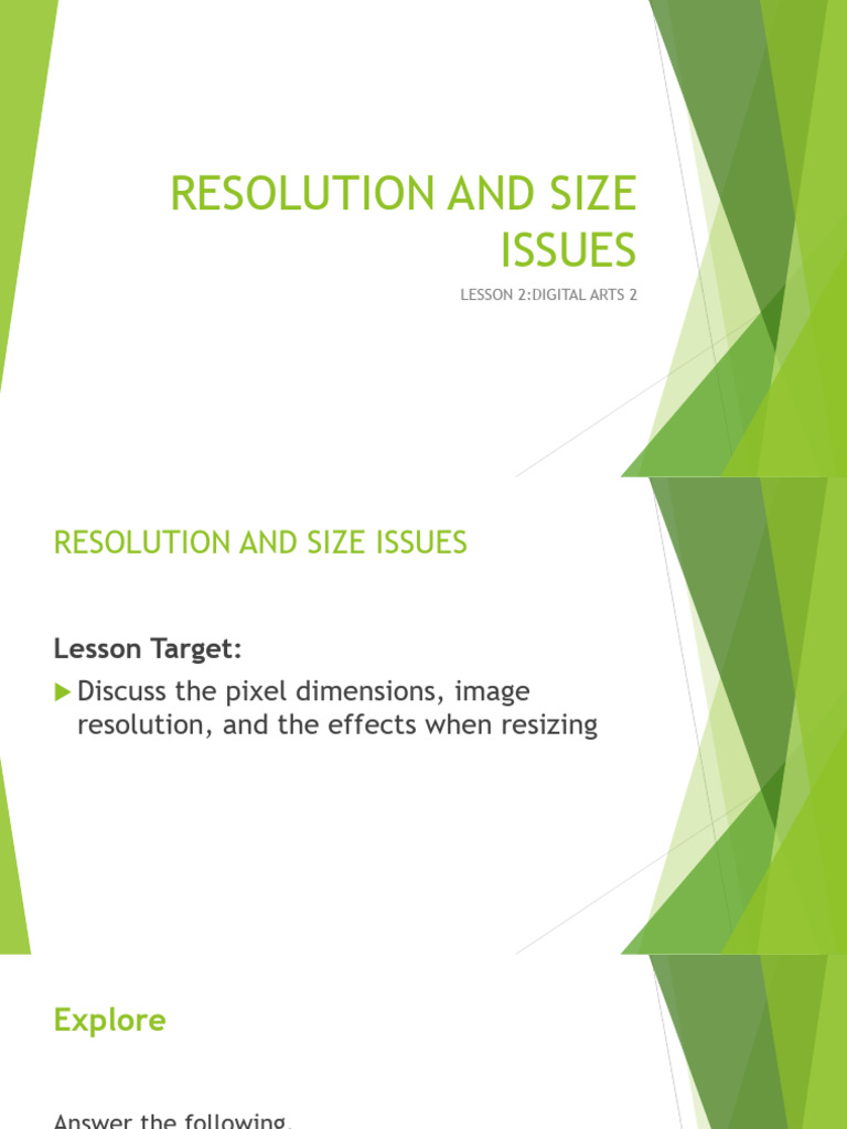 Image Resolution & Size Guide | PDF | Image Resolution | Pixel