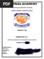 Class 12 Economics Project Cover Page | PDF
