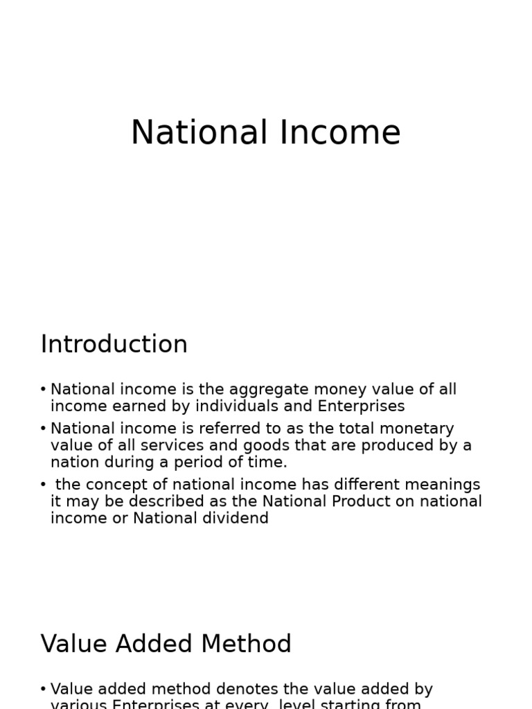 National Income | PDF | Measures Of National Income And Output | Income