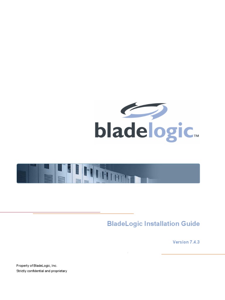 Blade Logic Installation | PDF | Oracle Database | Databases