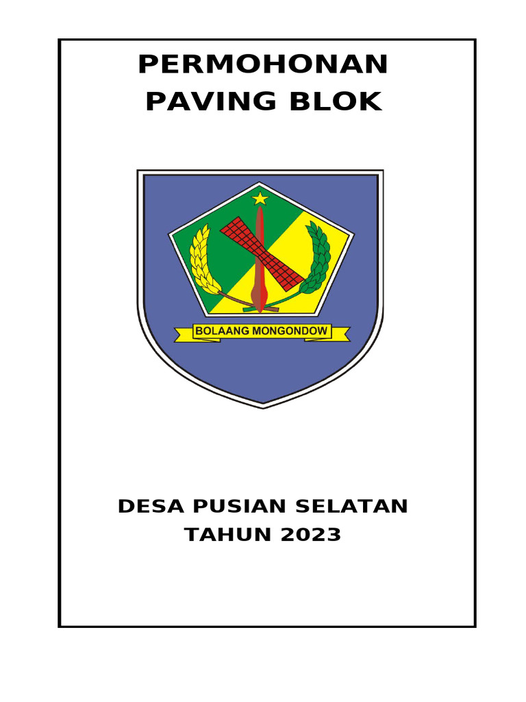 Proposal Paving Blok | PDF