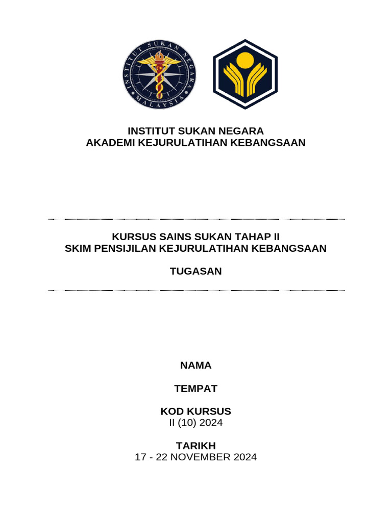 Template Profil Tugasan Level II | PDF