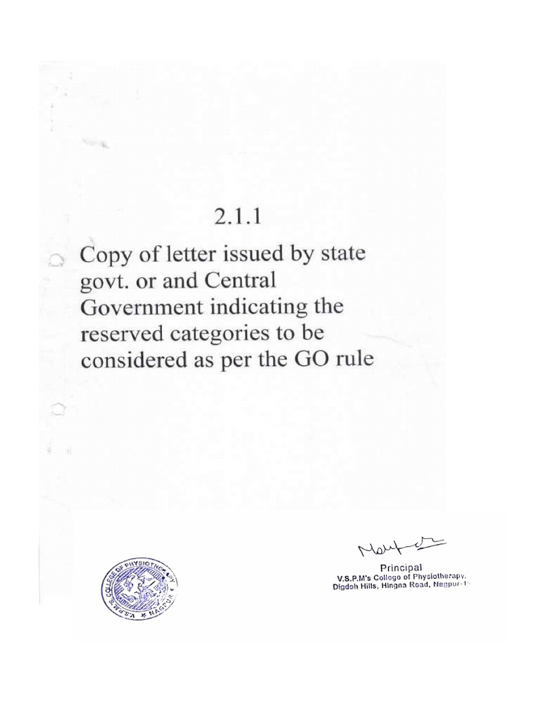Letter Issued by State Govt | PDF