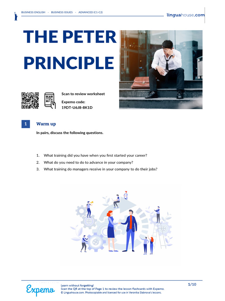 Advanced Business English: Peter Principle | PDF