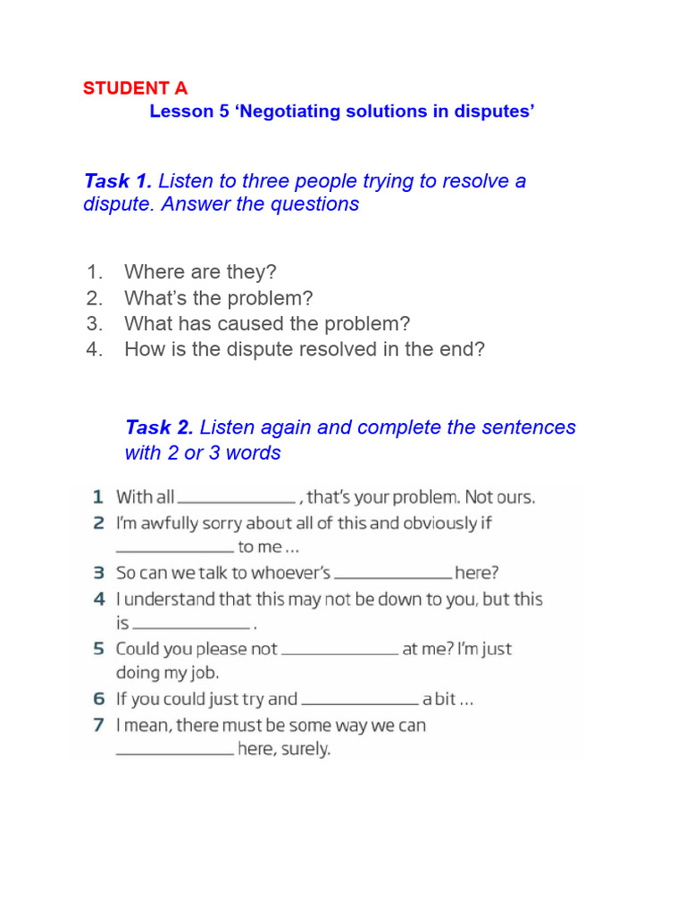 Lesson 5 (Worksheet) | PDF