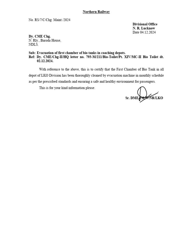 LKO Confirmation of First Chamber Evacuation | PDF