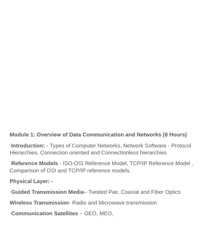 Module 1-ITT 305 | PDF