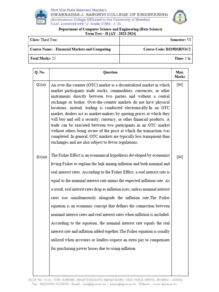 FMC2 | PDF | Currency Appreciation And Depreciation | Interest