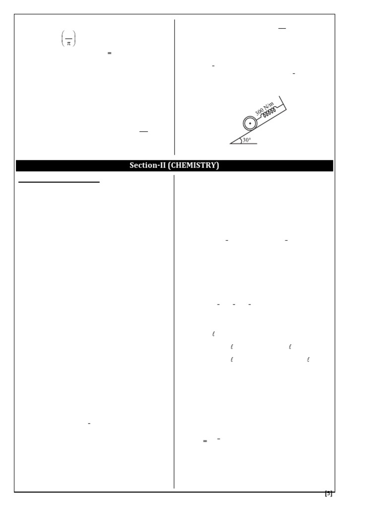 Practice Test 03 Test Papers (PCM) Prayas JEE 2025 | PDF | Oscillation ...