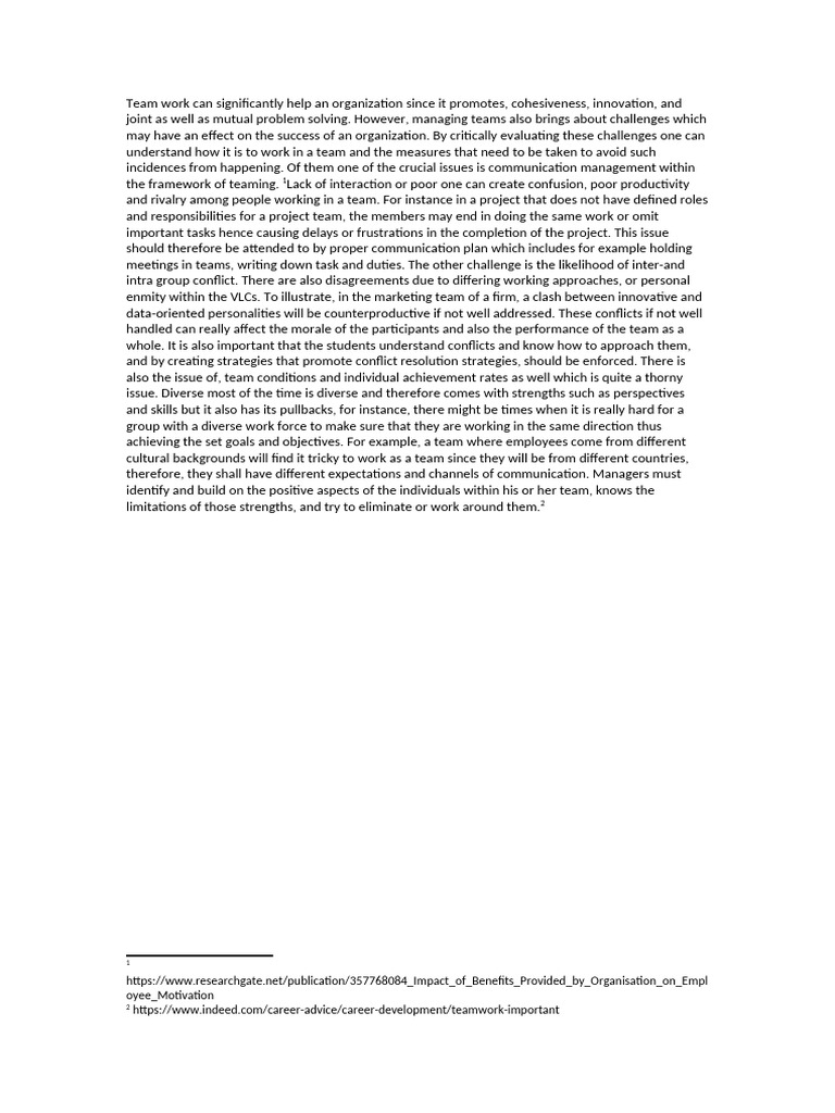 Managing Teamwork Challenges Effectively | PDF | Psychology | Social ...