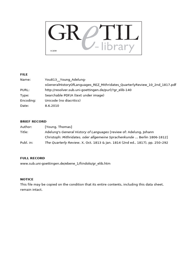 Thomas Young | PDF | Human Communication | Linguistics