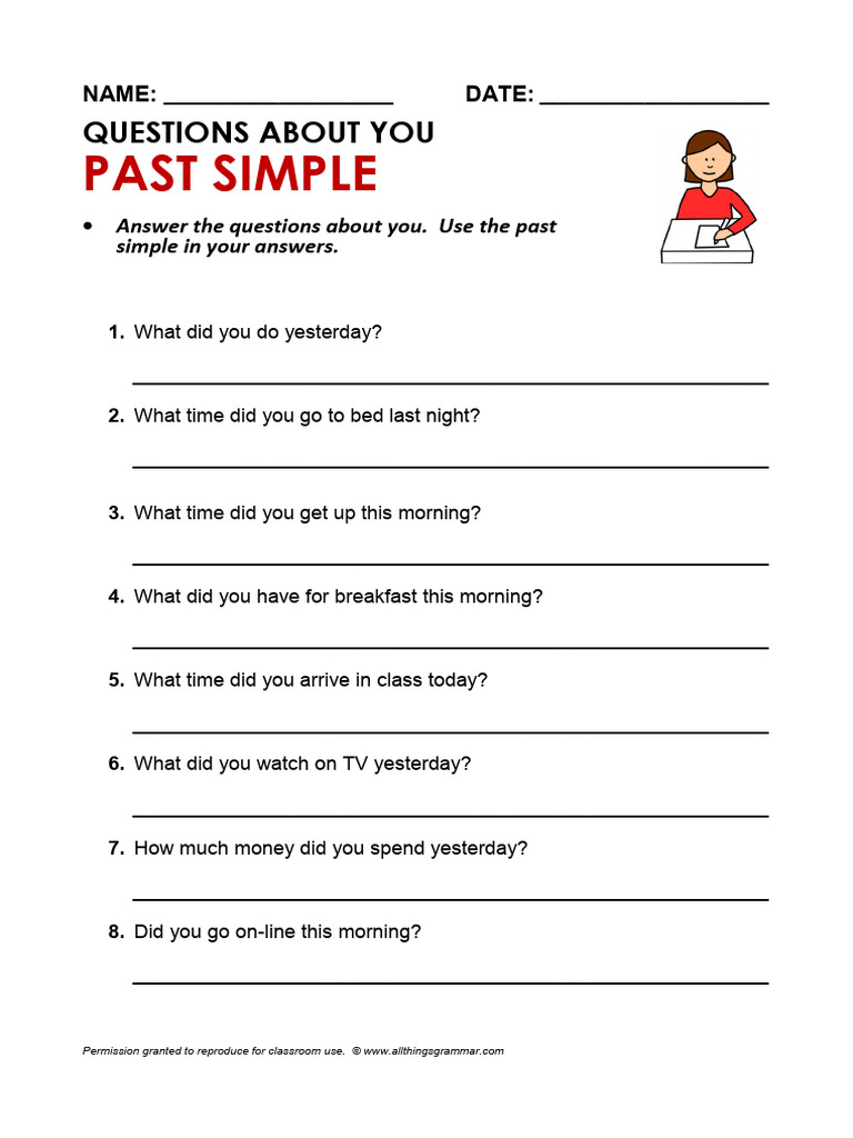 Past Tense Progress Test | PDF